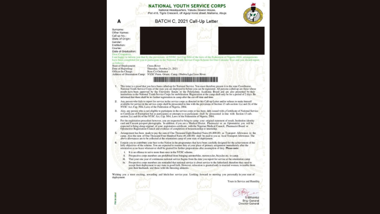 The Required Documents for NYSC: What They Are and How to Obtain Them ...
